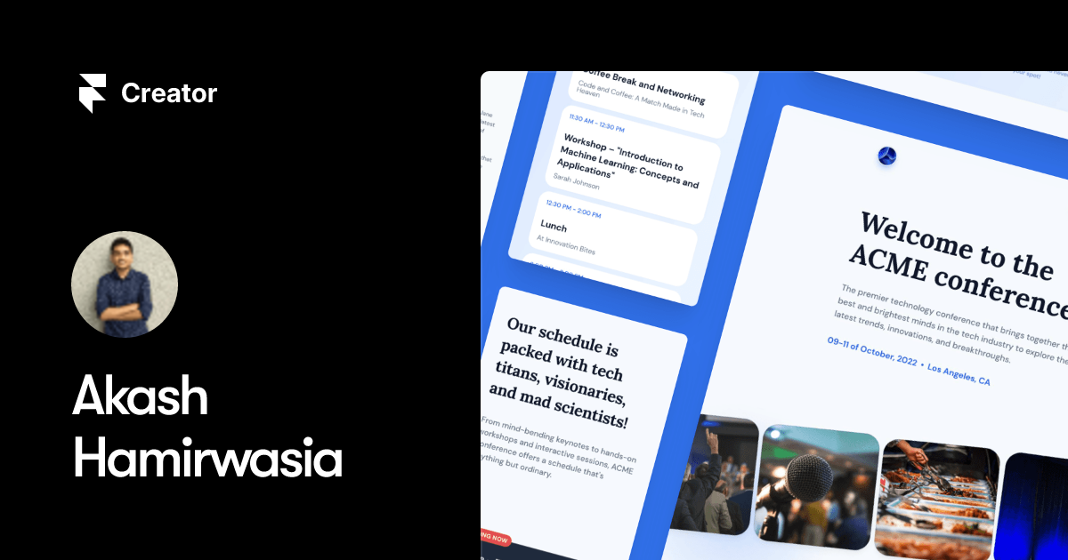 Akash Hamirwasia — Framer Creator