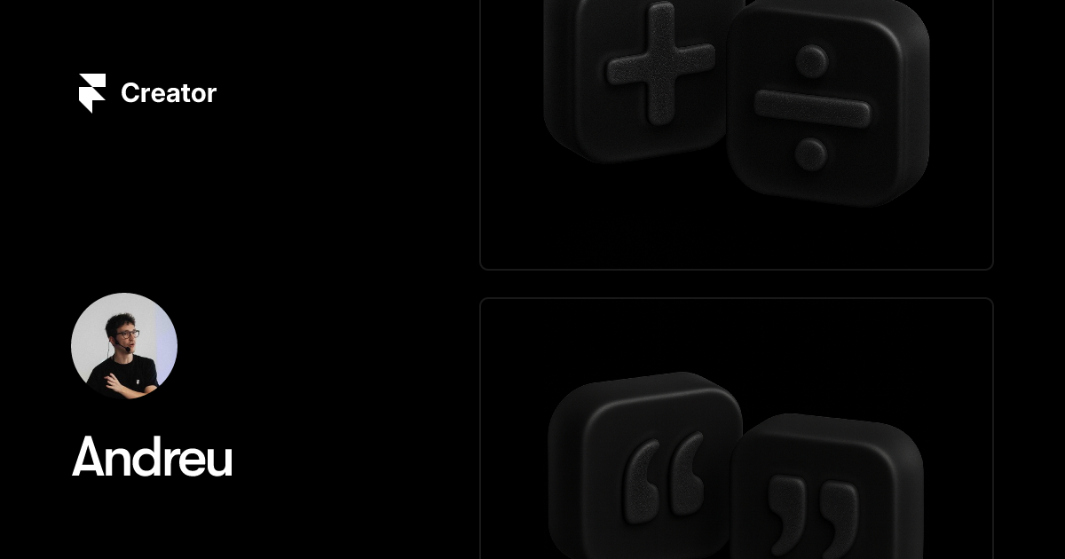 Andreu — Framer Creator