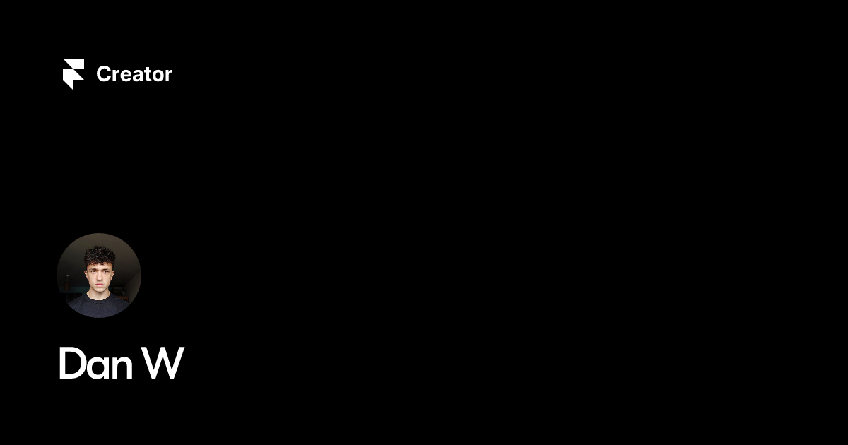 Dan W — Framer Creator
