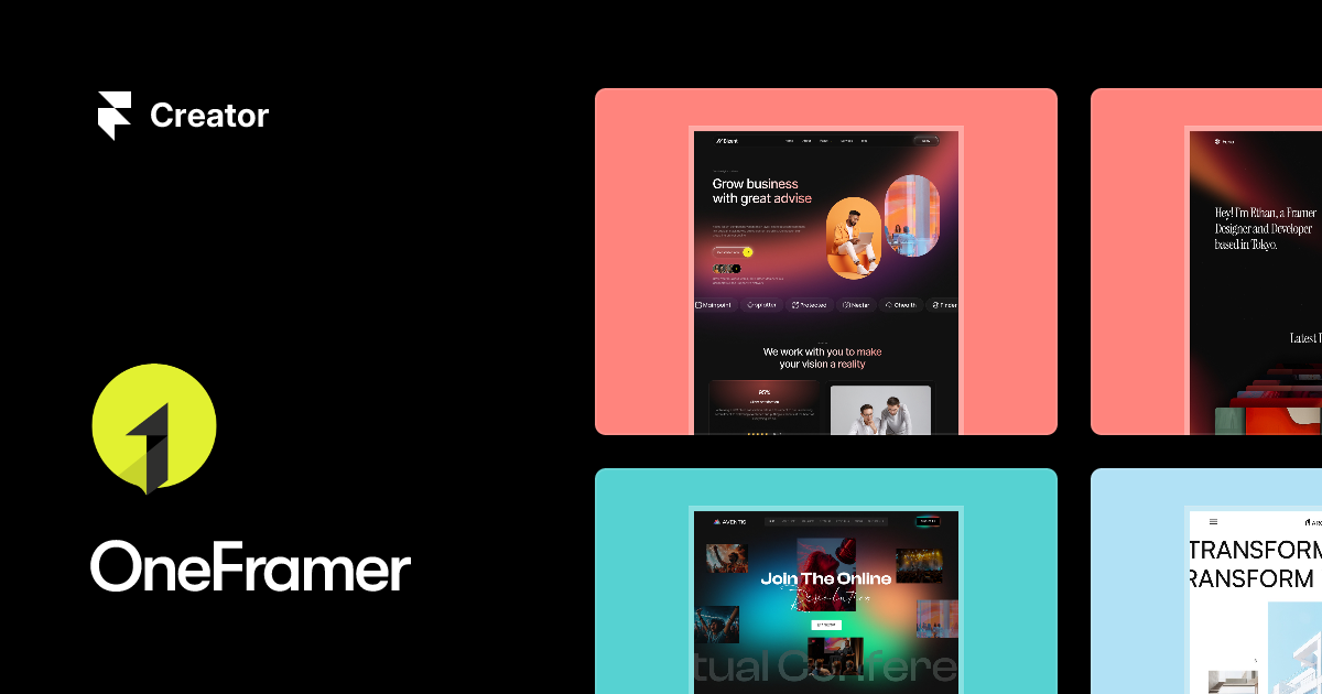 OneFramer — Framer Creator