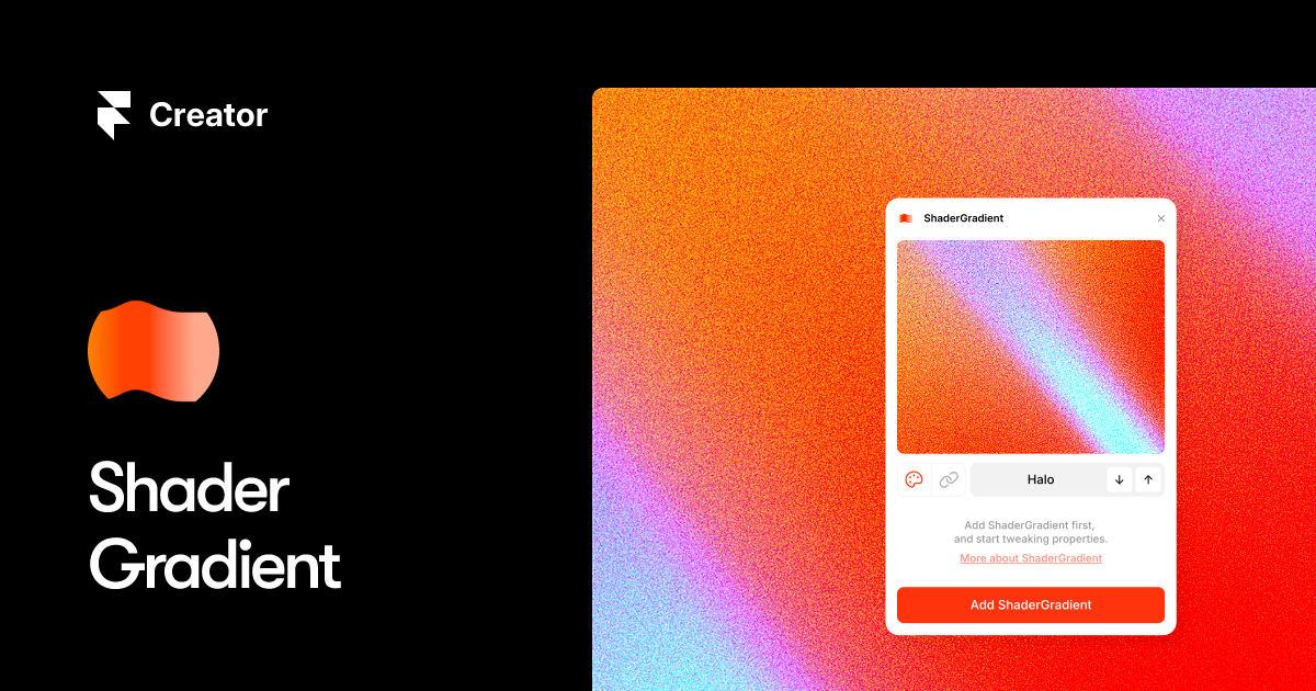 Shader Gradient — Framer Creator