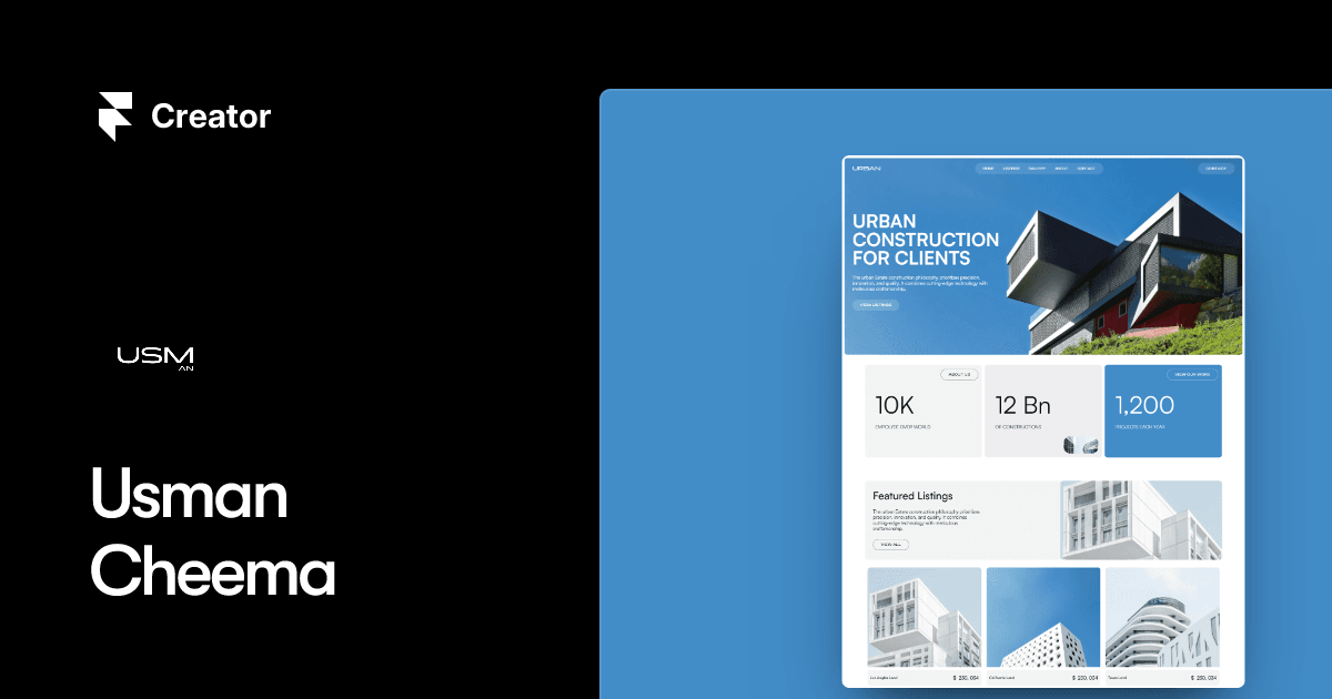 Usman Cheema — Framer Creator