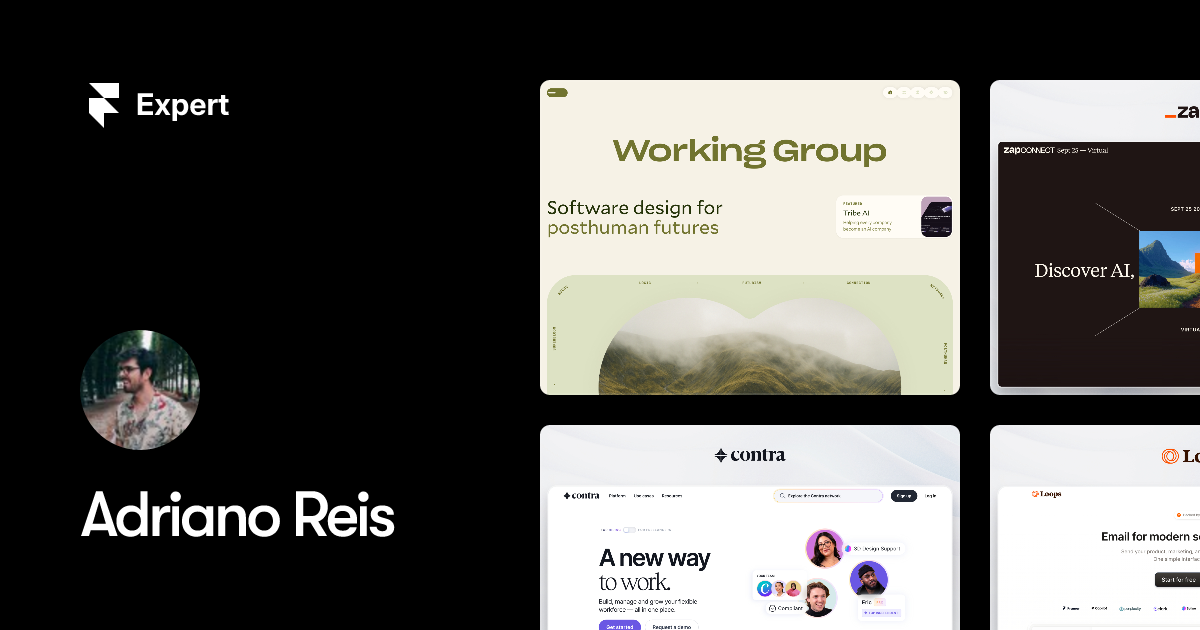 Adriano Reis — Web Design Freelancer on Framer Experts