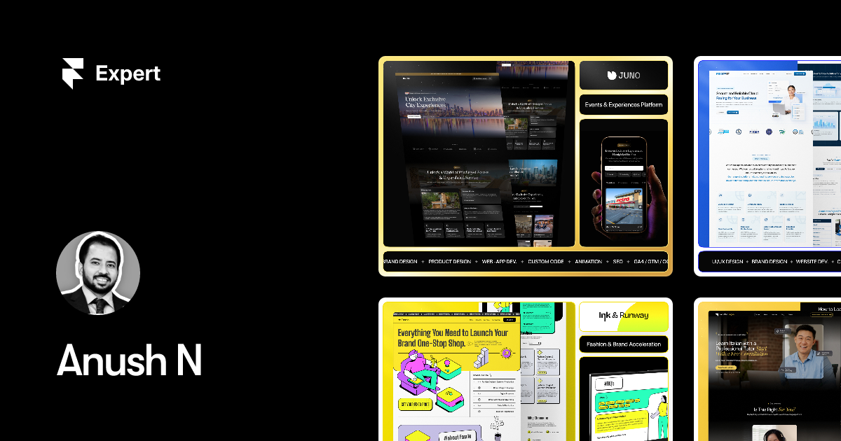 Anush N — Web Design Freelancer on Framer Experts