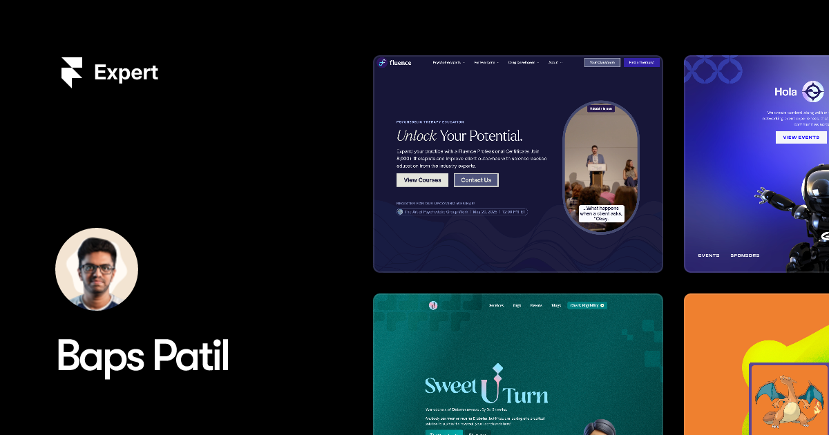 Baps Patil — Web Design Freelancer on Framer Experts