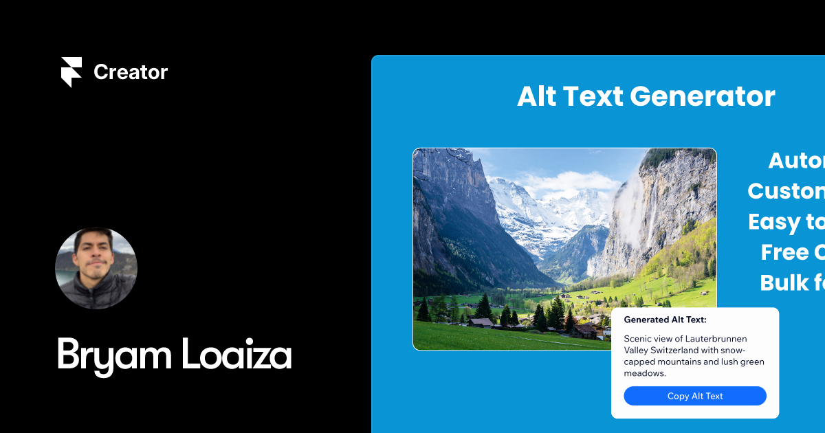 Website Plugins by Bryam Loaiza — Framer Creator