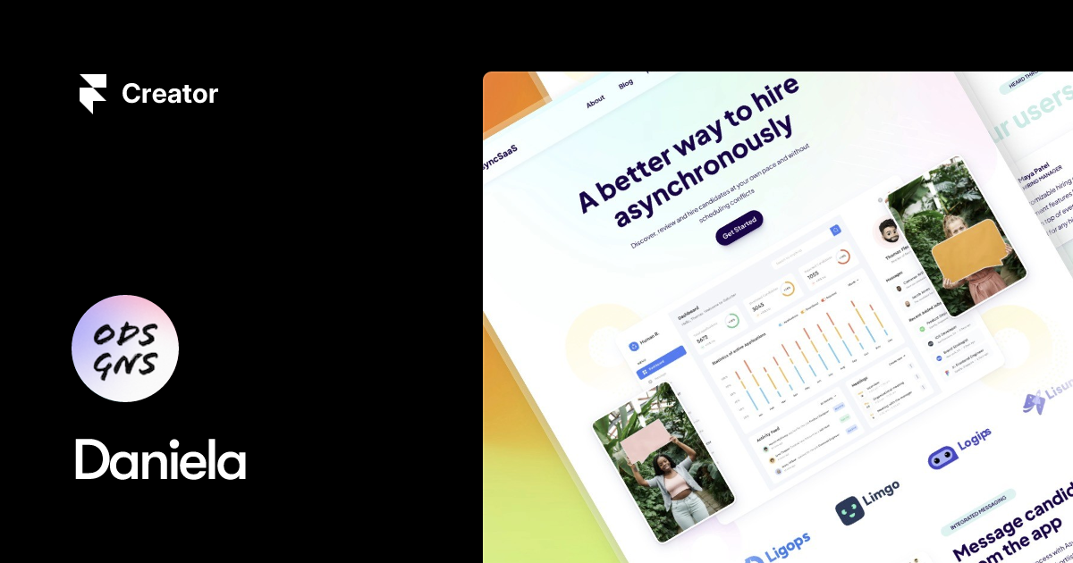 Website Templates by Daniela — Framer Creator