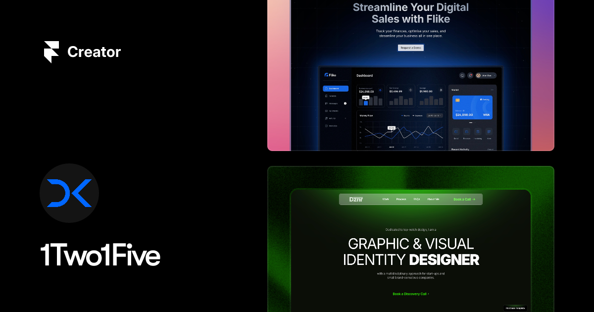 1Two1Five — Framer Creator