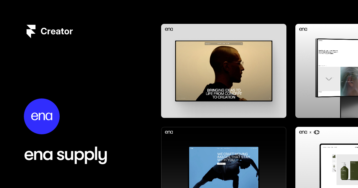 Website Templates by ena supply — Framer Creator