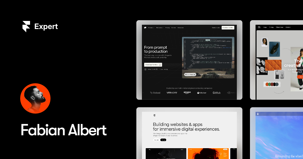 Fabian Albert — Web Design Freelancer on Framer Experts