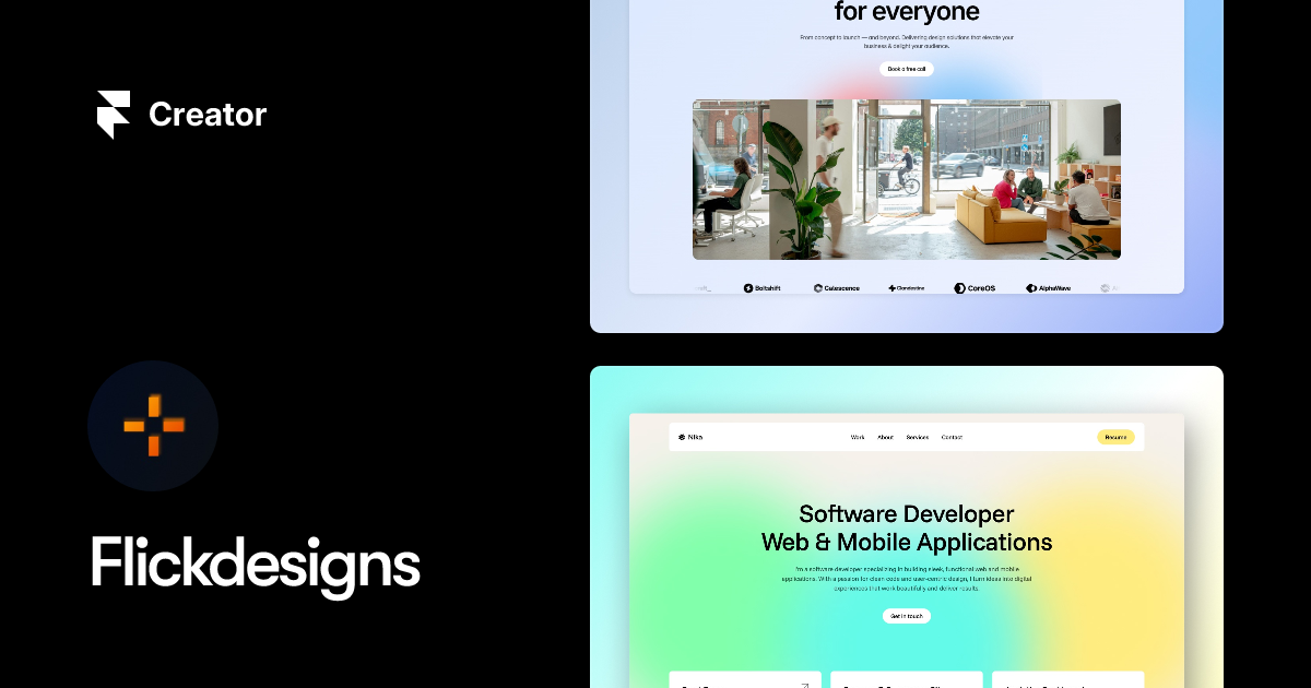 Flickdesigns — Framer Creator