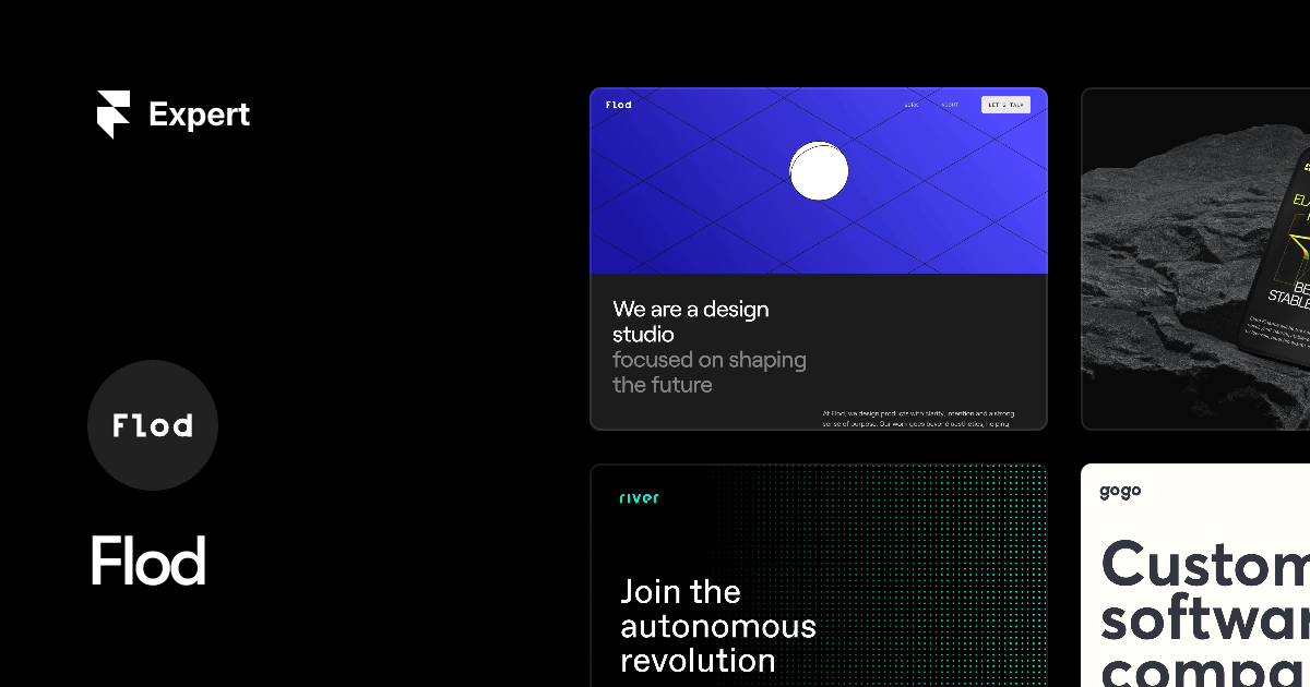Flod — Web Design Studio on Framer Experts