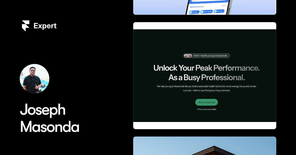 Joseph Masonda — Web Design Freelancer on Framer Experts