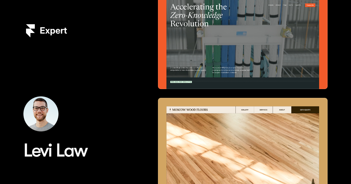 Levi Law — Web Design Freelancer on Framer Experts