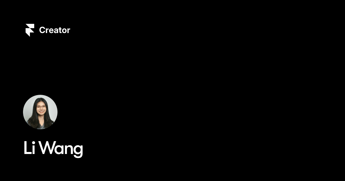 Li Wang — Framer Creator