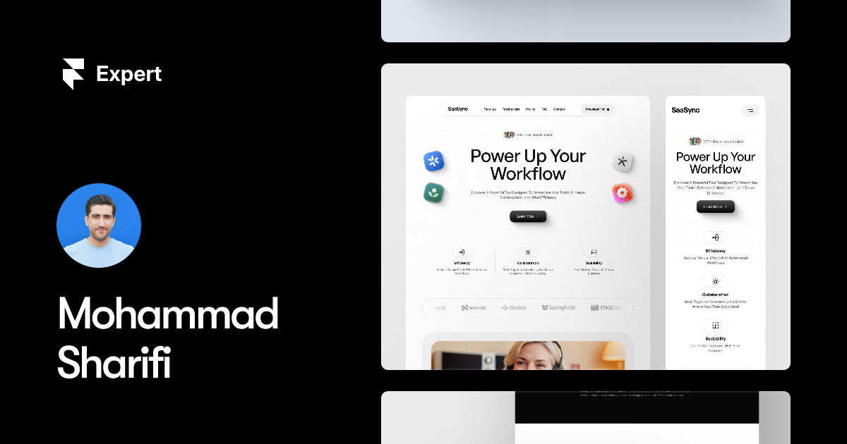 Mohammad Sharifi — Web Design Freelancer on Framer Experts