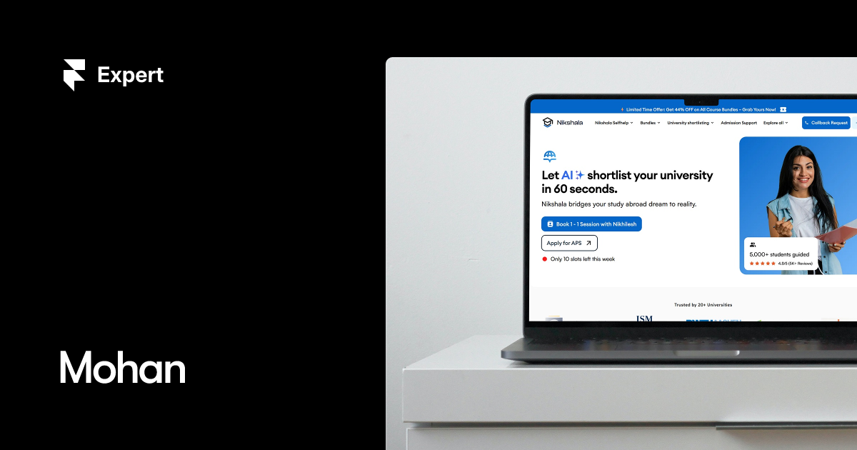 Mohan — Web Design Freelancer on Framer Experts