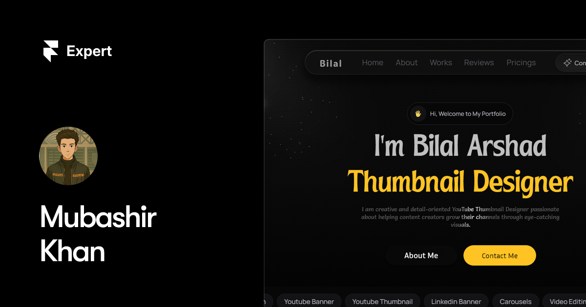 Mubashir Khan — Web Design Freelancer on Framer Experts