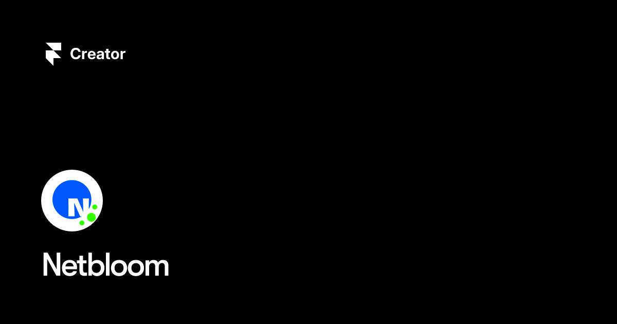 Netbloom — Framer Creator