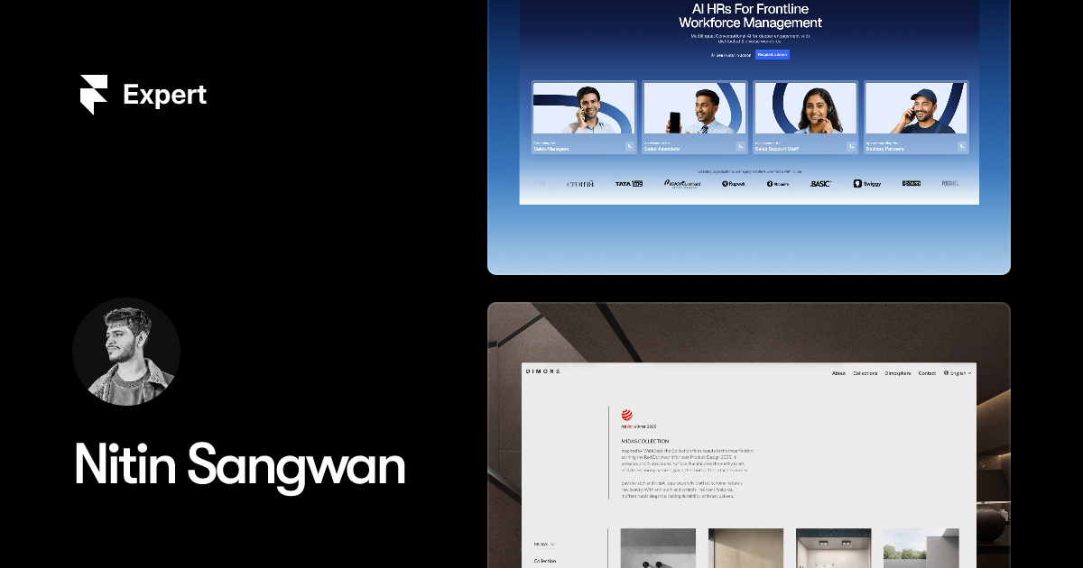 Nitin Sangwan — Web Design Freelancer on Framer Experts