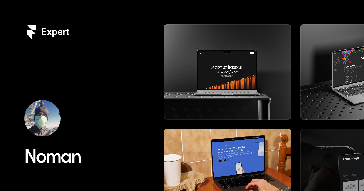 Noman — Web Design Freelancer on Framer Experts