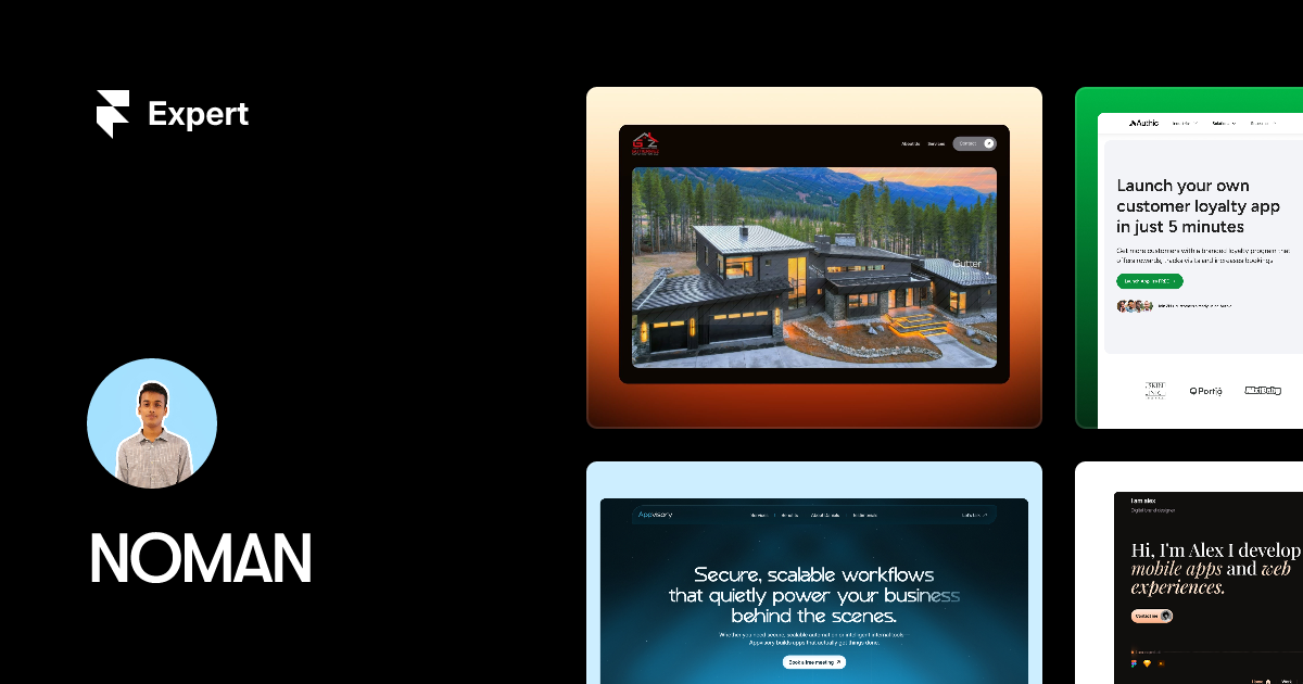 Noman — Web Design Freelancer on Framer Experts