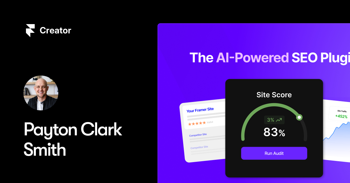 Website Plugins by Payton Clark Smith — Framer Creator