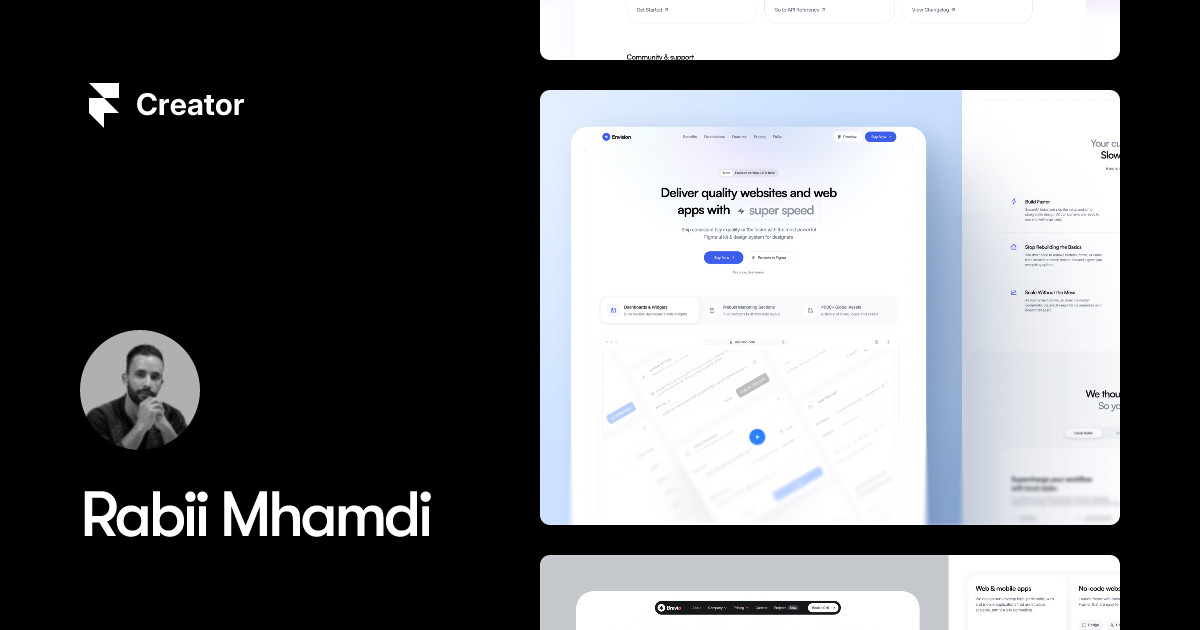 Website Templates by Rabii Mhamdi — Framer Creator