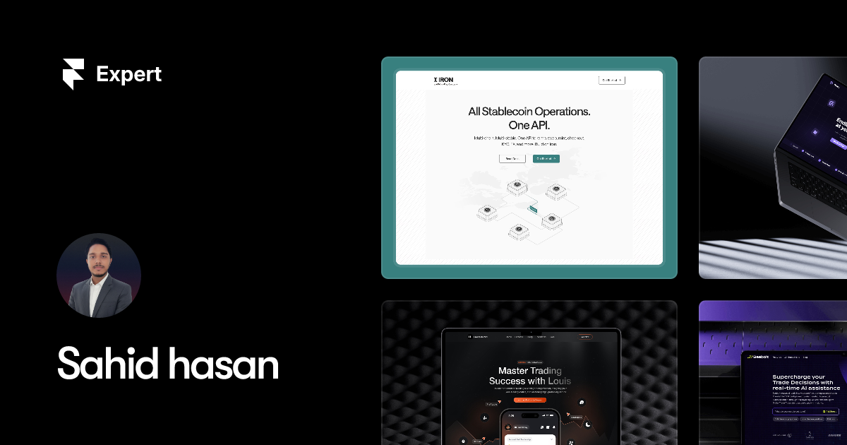 Sahid hasan — Web Design Freelancer on Framer Experts