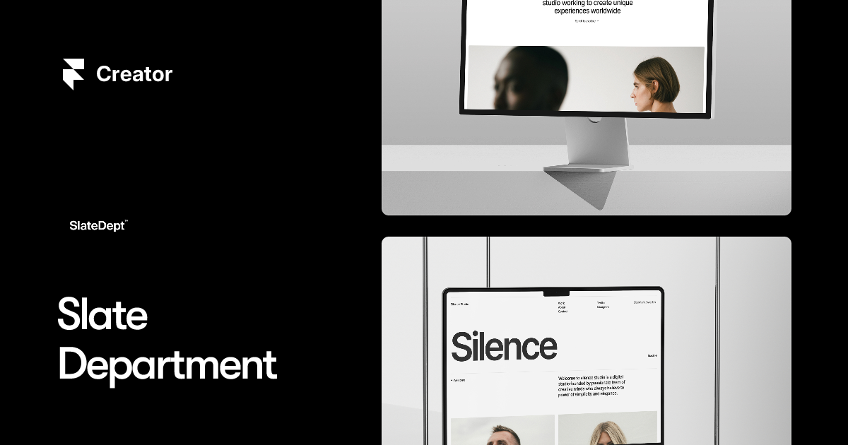 Website Templates by Slate Department — Framer Creator