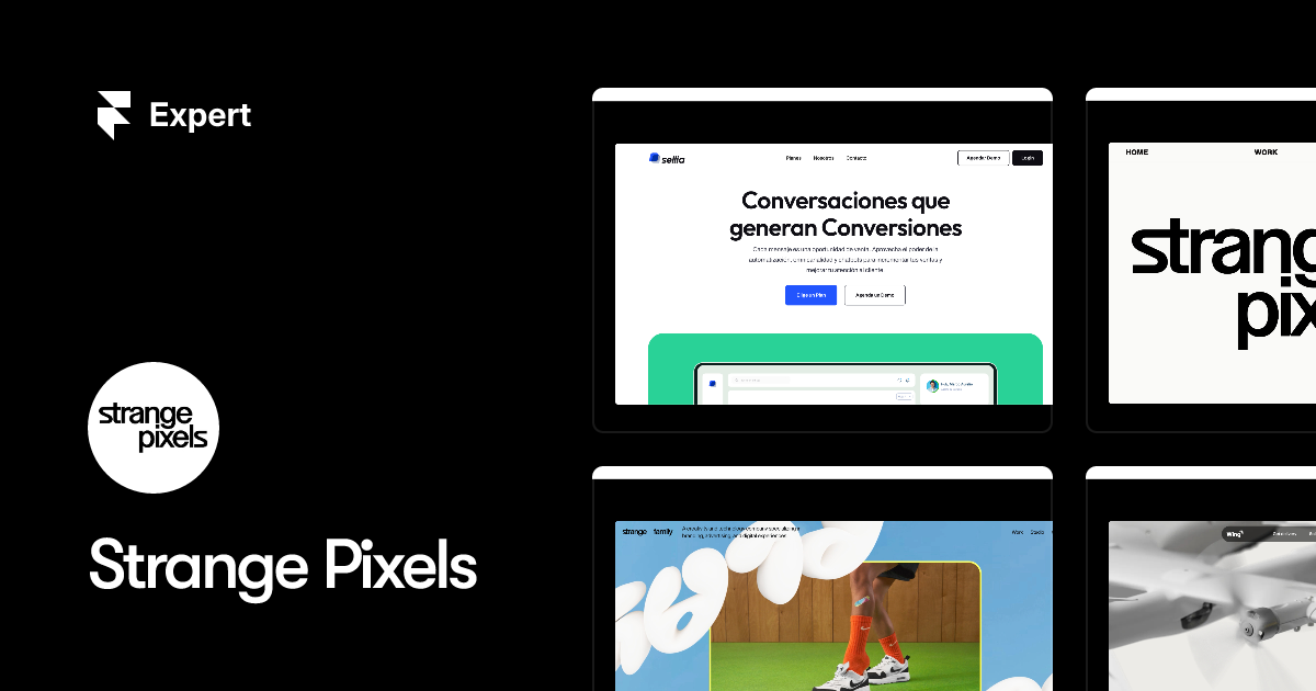 Strange Pixels — Web Design Studio on Framer Experts