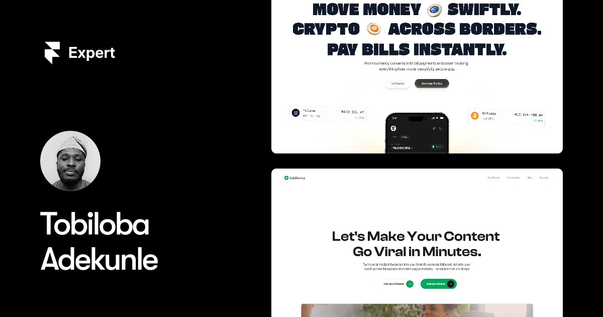 Tobiloba Adekunle — Web Design Freelancer on Framer Experts