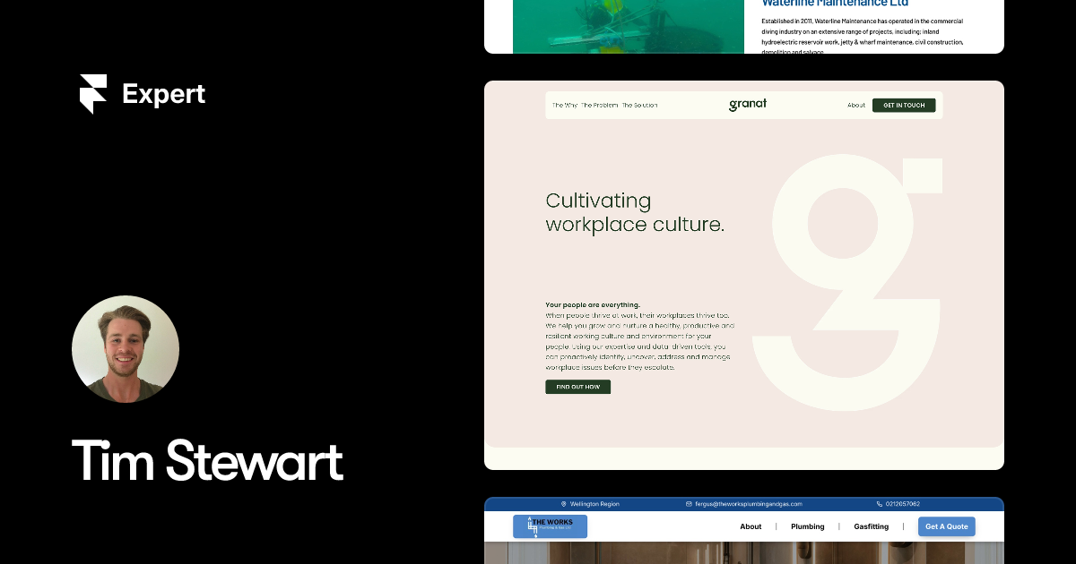 Tim Stewart — Web Design Freelancer on Framer Experts