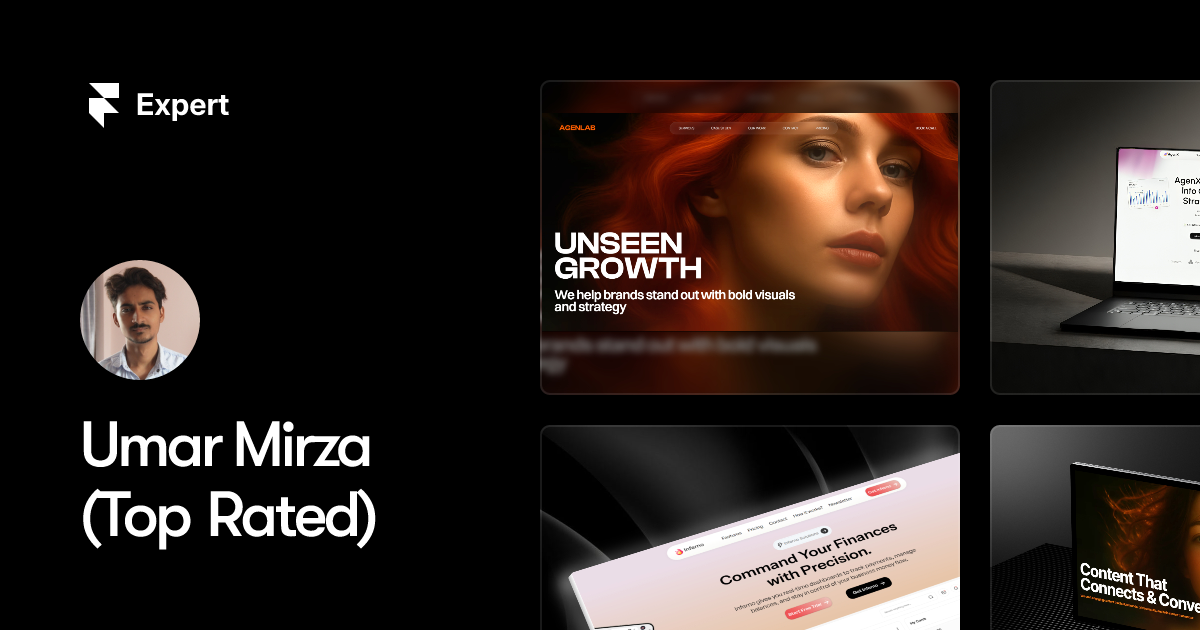 Umar Mirza (Top Rated) — Web Design Freelancer on Framer Experts