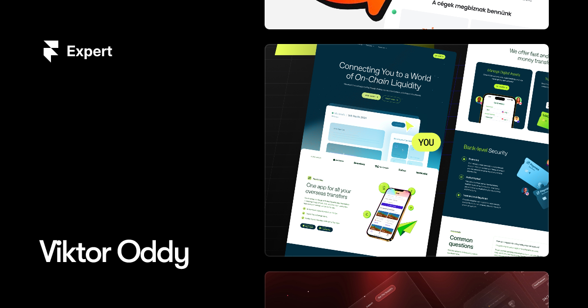 Viktor Oddy — Web Design Freelancer on Framer Experts