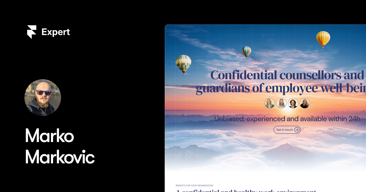 Marko Markovic — Web Design Freelancer on Framer Experts