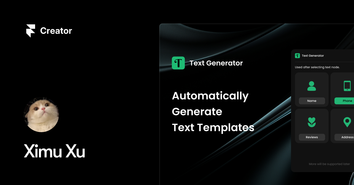 Website Plugins by Ximu Xu — Framer Creator